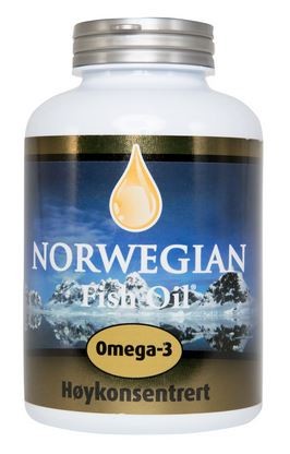 Norwegian Fish Oil Omega-3 Høykonsentrert 180 kpsl.