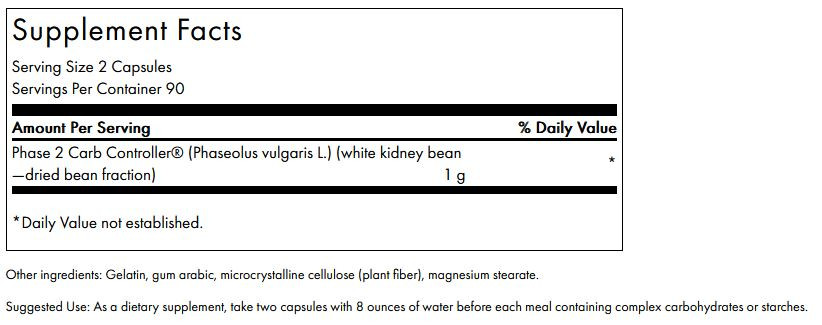 White Kidney Bean Extract - Phase 2 Phaseolamin: ekstrakt fra hvit ...