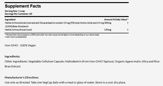 Brennesle-rot ekstrakt 60 Vkapsler