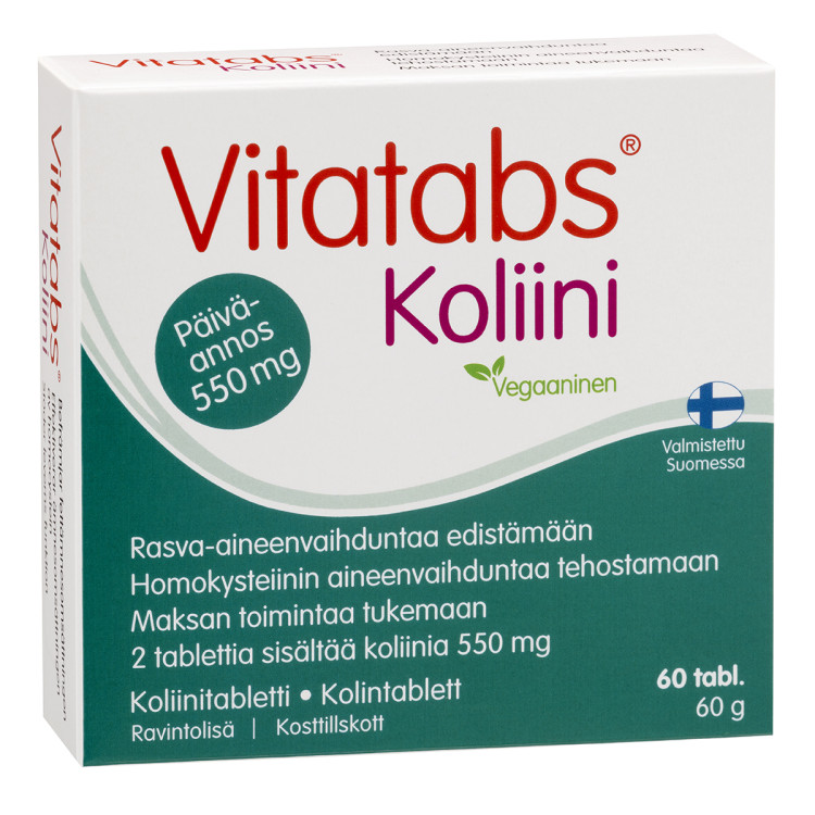 Vitatabs Koliini- kolin 60 tabletter.