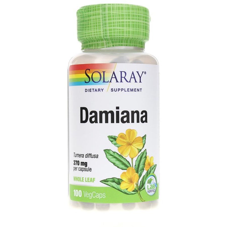 Damiana (turnera diffusa)(blad) 370 mg 100 vegetabilske kapsler.